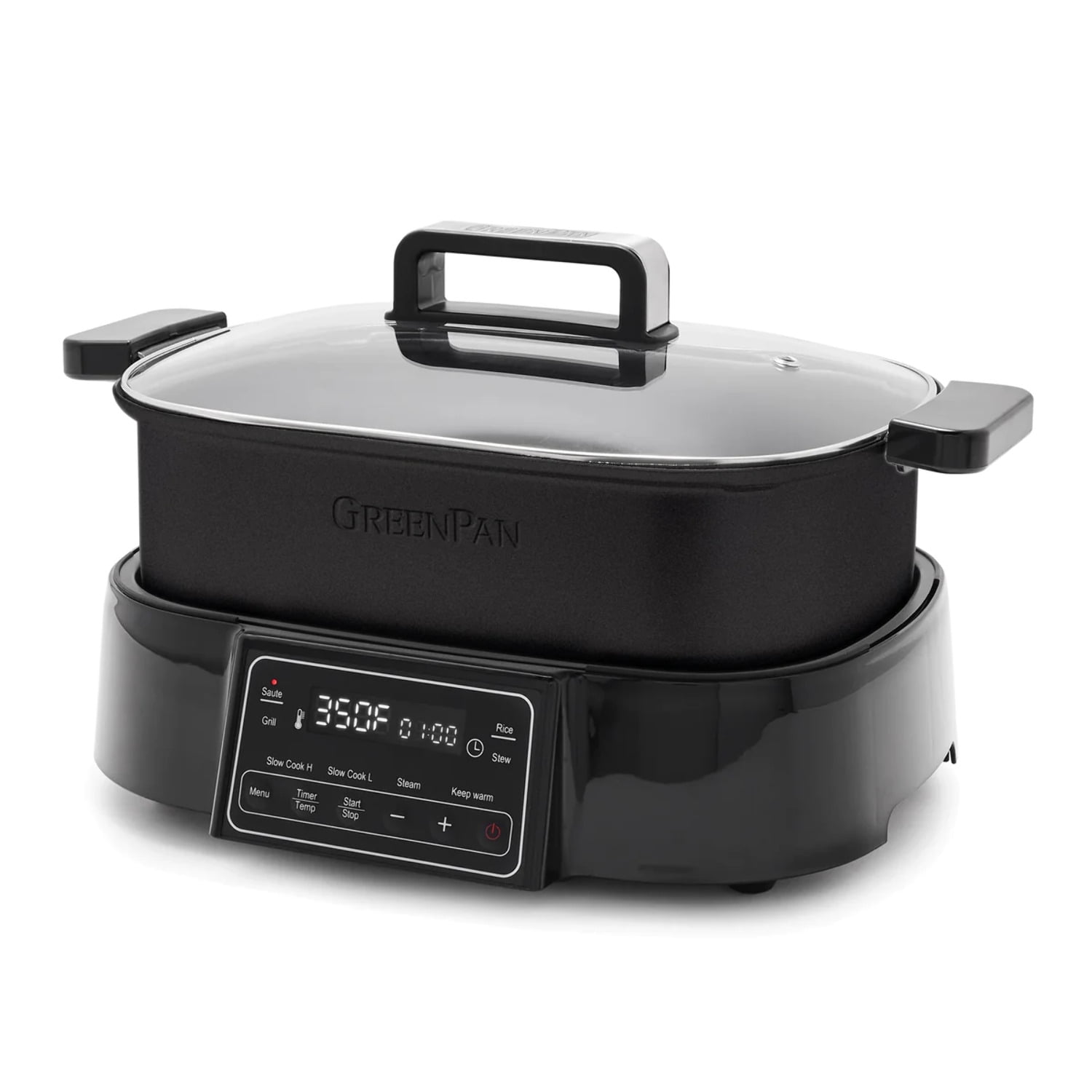 GreenPan Bistro Noir 7-in-1 Slow Cooker, Skillet & Grill - Walmart.com