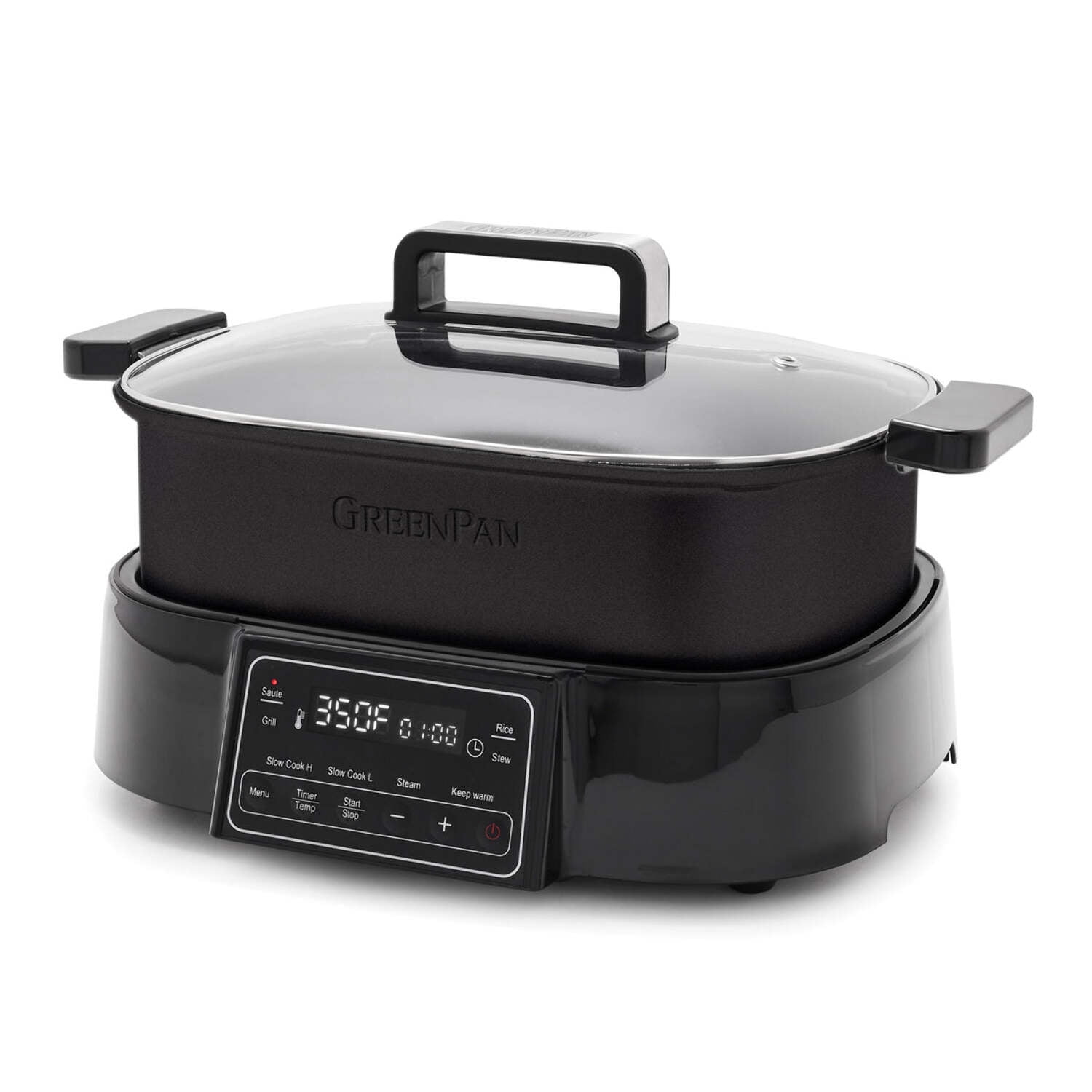 GreenPan Bistro Noir 7-in-1 Slow Cooker, Skillet & Grill - Walmart.com