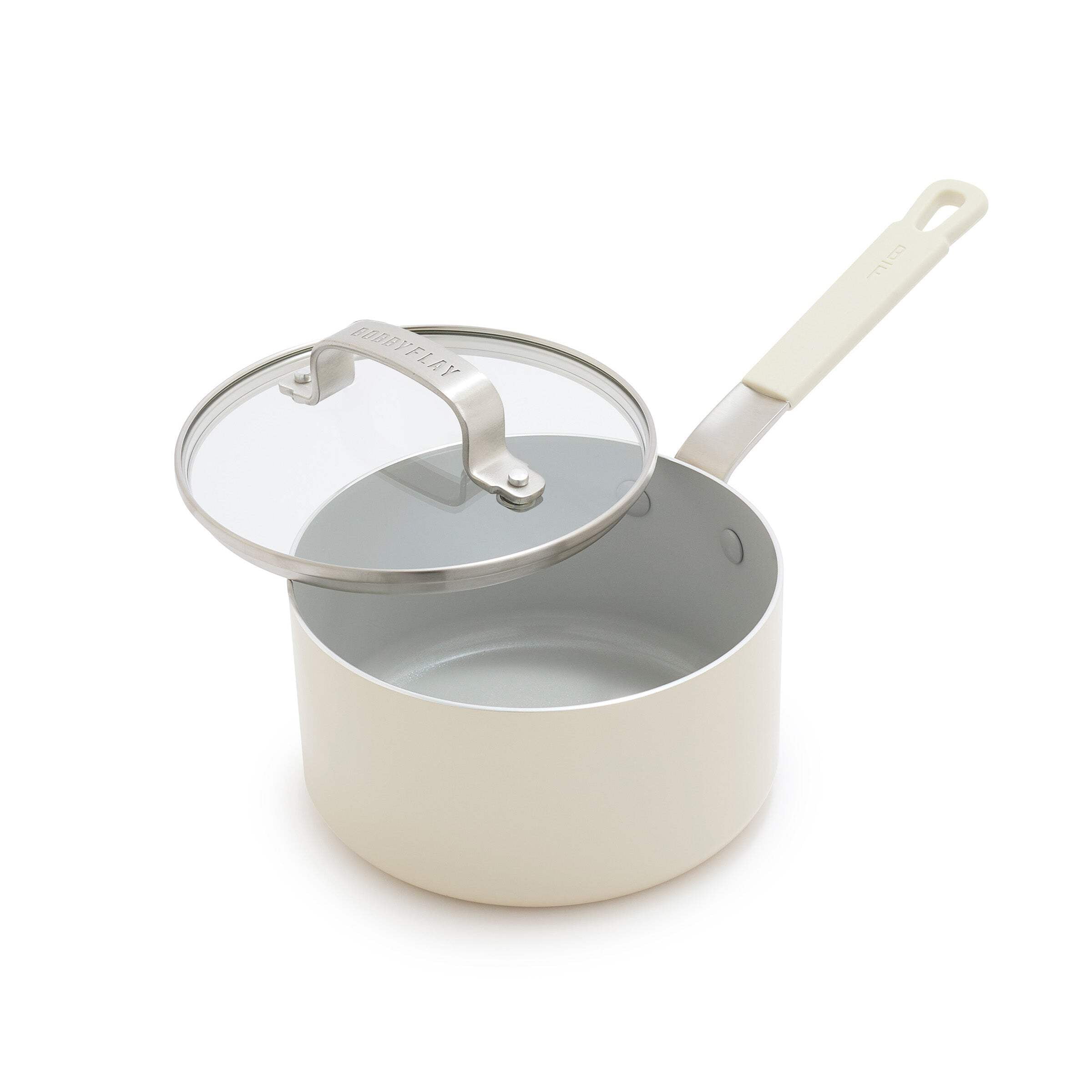 GreenPan Bobby Flay 1.67-Quart Nonstick Ceramic Saucepan with Glass Lid ...