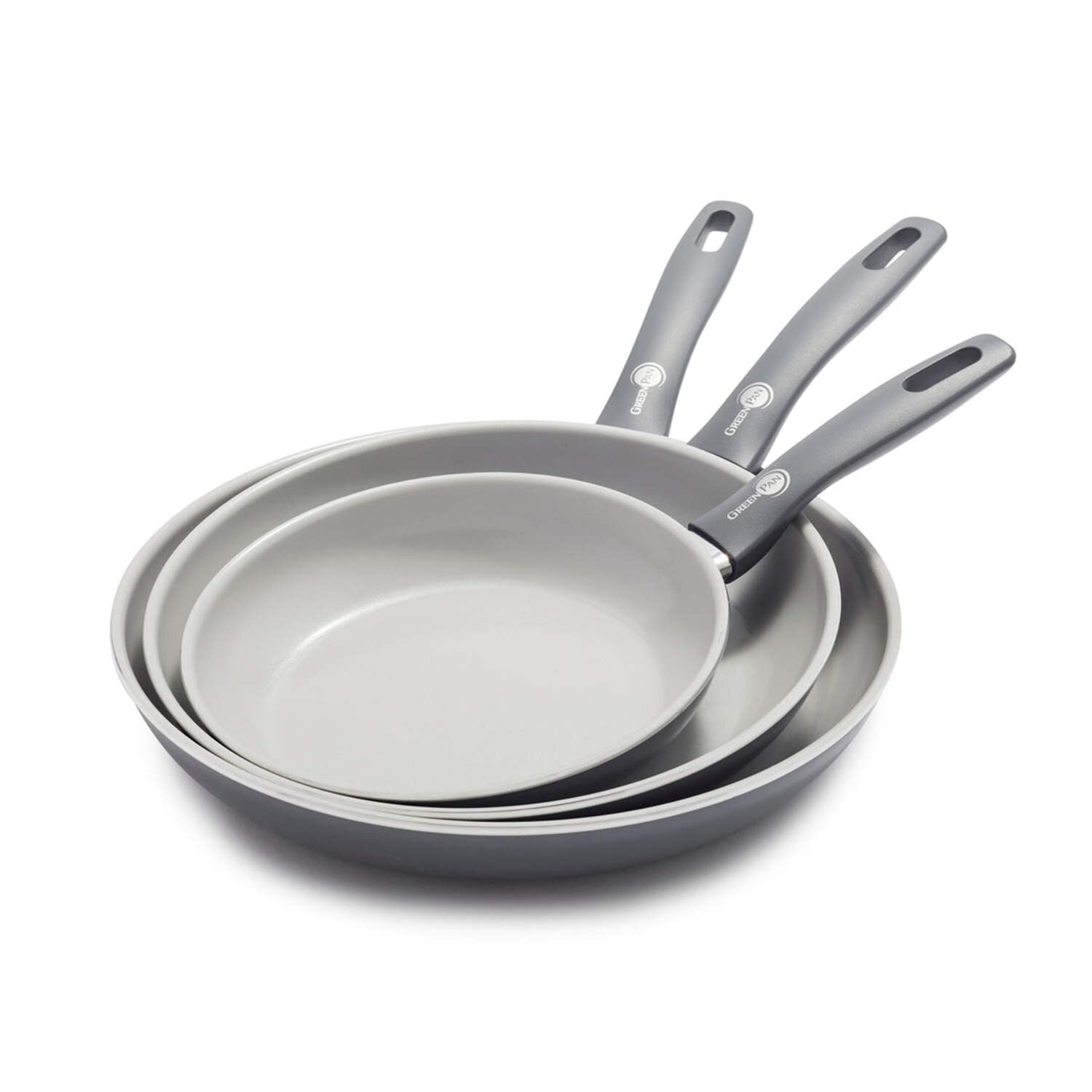 GreenPan Dover Ceramic Nonstick 8", 10" and 12" Frypan Set - Walmart.com
