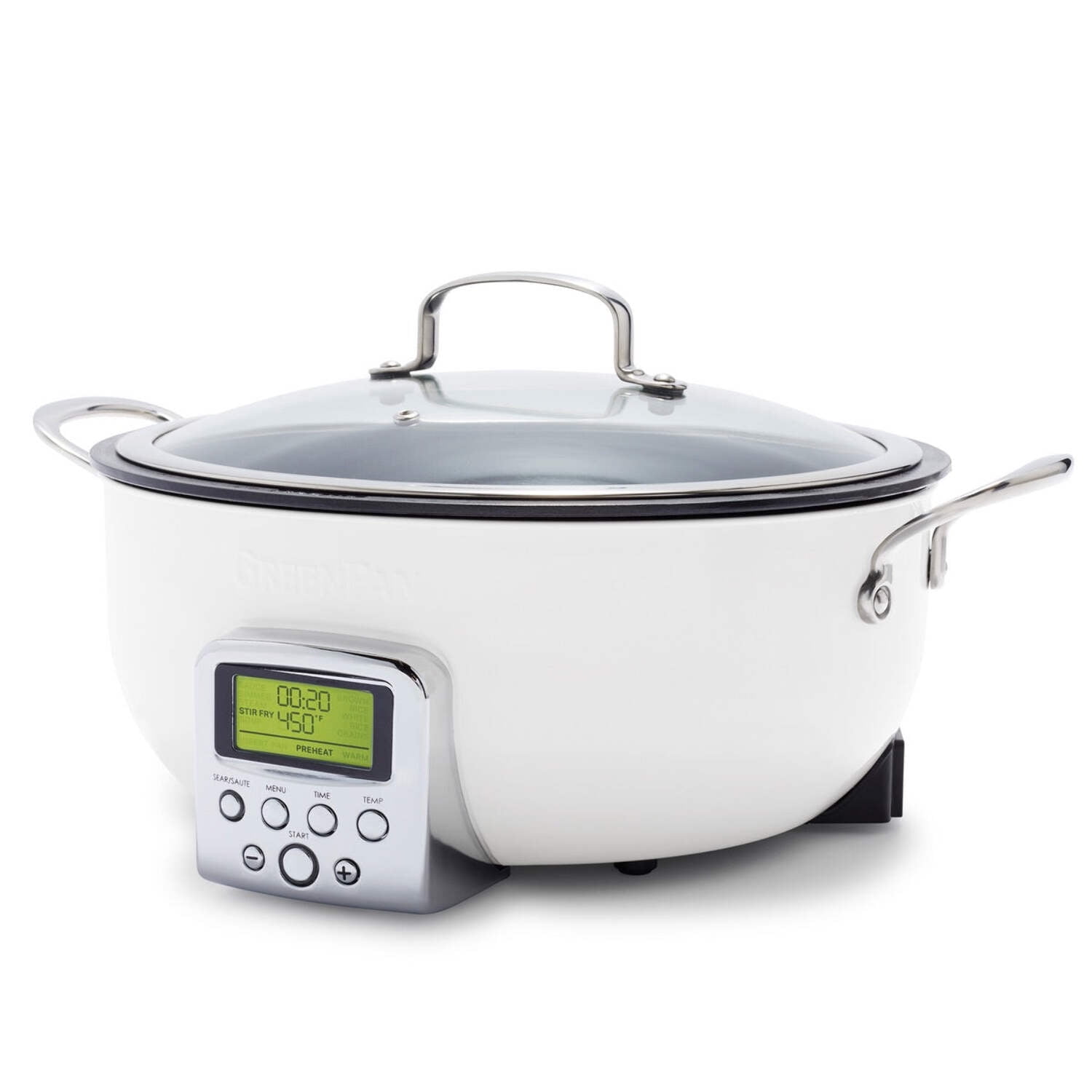Open Box GreenPan Elite 6-Quart Essential Smart Skillet | Cloud Cream ...