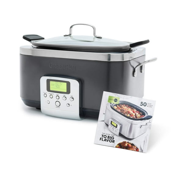 Free Shipping! GreenPan Elite 6-Quart Slow Cooker | Graphite - Walmart ...