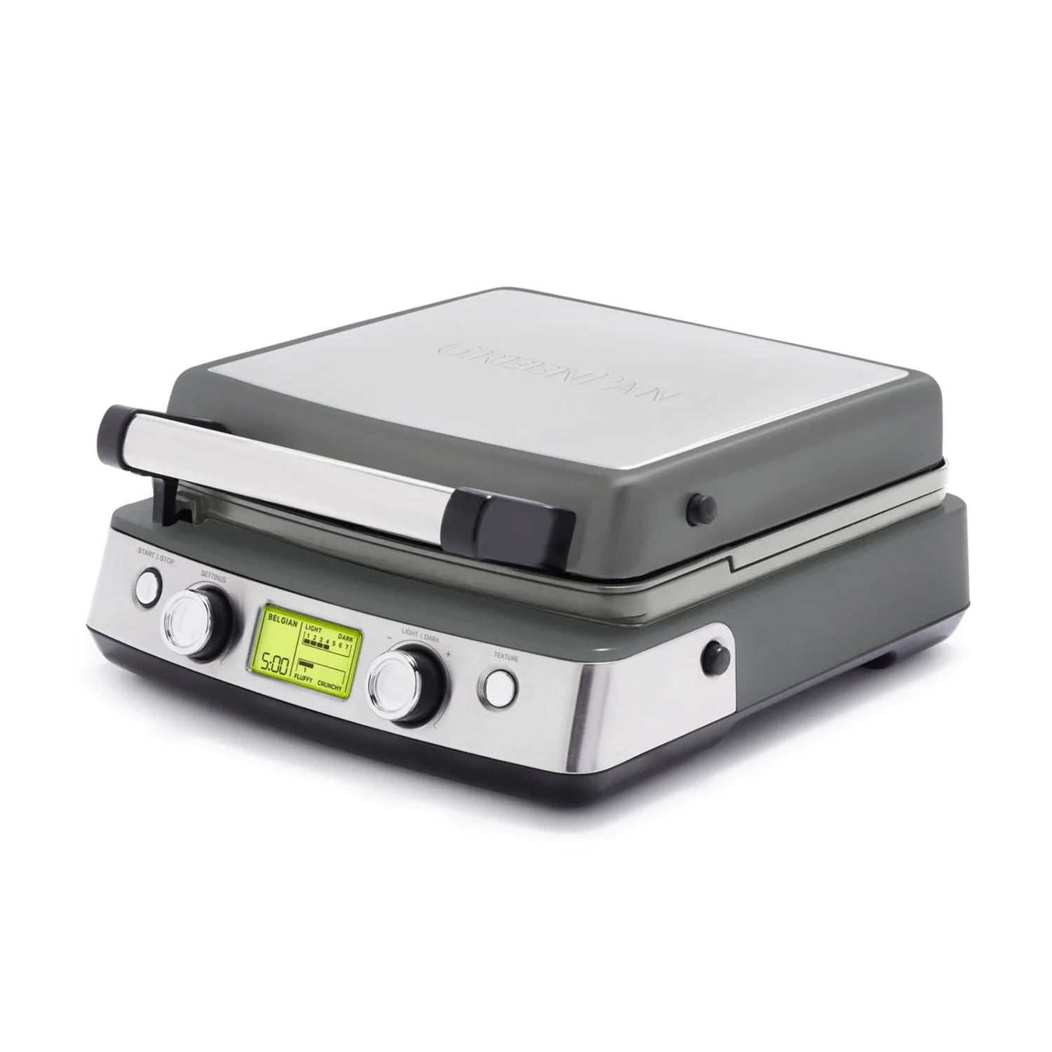 GreenPan Elite Ceramic Nonstick 4-Square Waffle Maker | Graphite ...