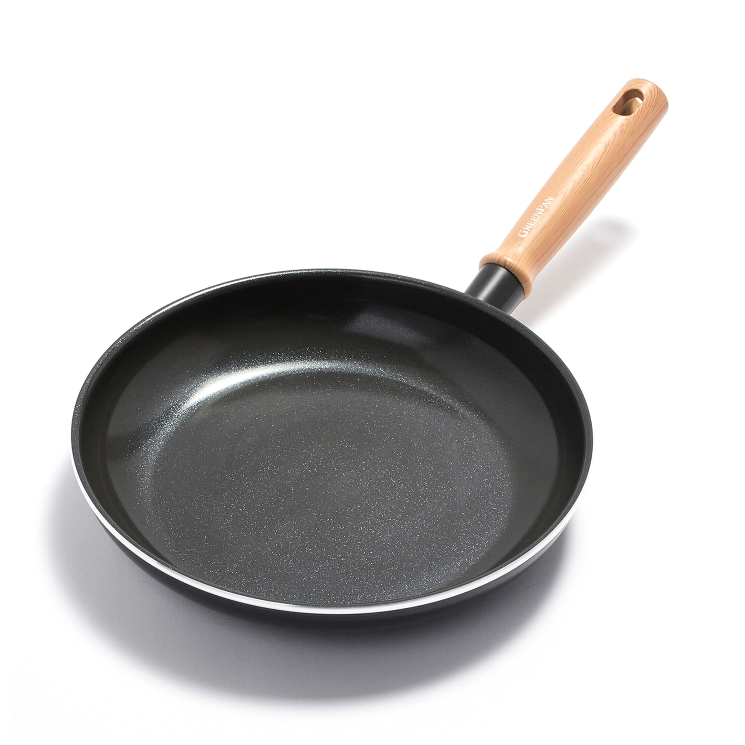 GreenPan Hudson Healthy Ceramic Nonstick, 9.5" Frying Pan, Black ...