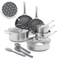 GreenPan Hybrid 13-Piece Nonstick Stainless Steel Cookware Set ...