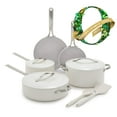 GreenPan Nova Ceramic Nonstick 10-Piece Cookware Set | Cream - Walmart.com