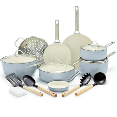 NutriChef 20-Piece Nonstick Kitchen Cookware Set, Home Essentials Pots ...
