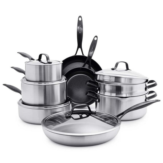 GreenPan Venice Noir Heathly Ceramic Nonstick 13-Piece Cookware Set ...