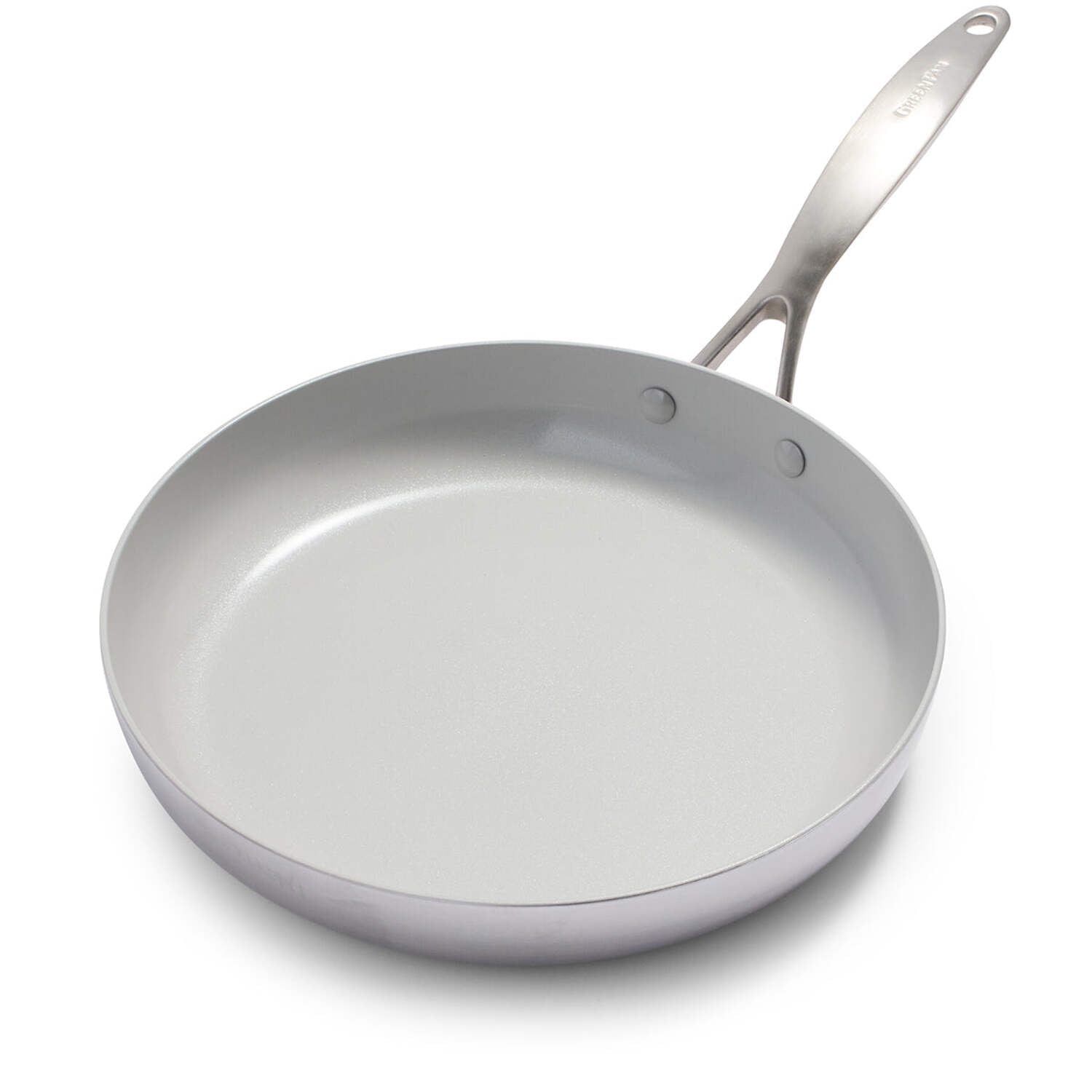GreenPan Venice Pro Ceramic Nonstick Frying Pan, 11", Light Grey ...