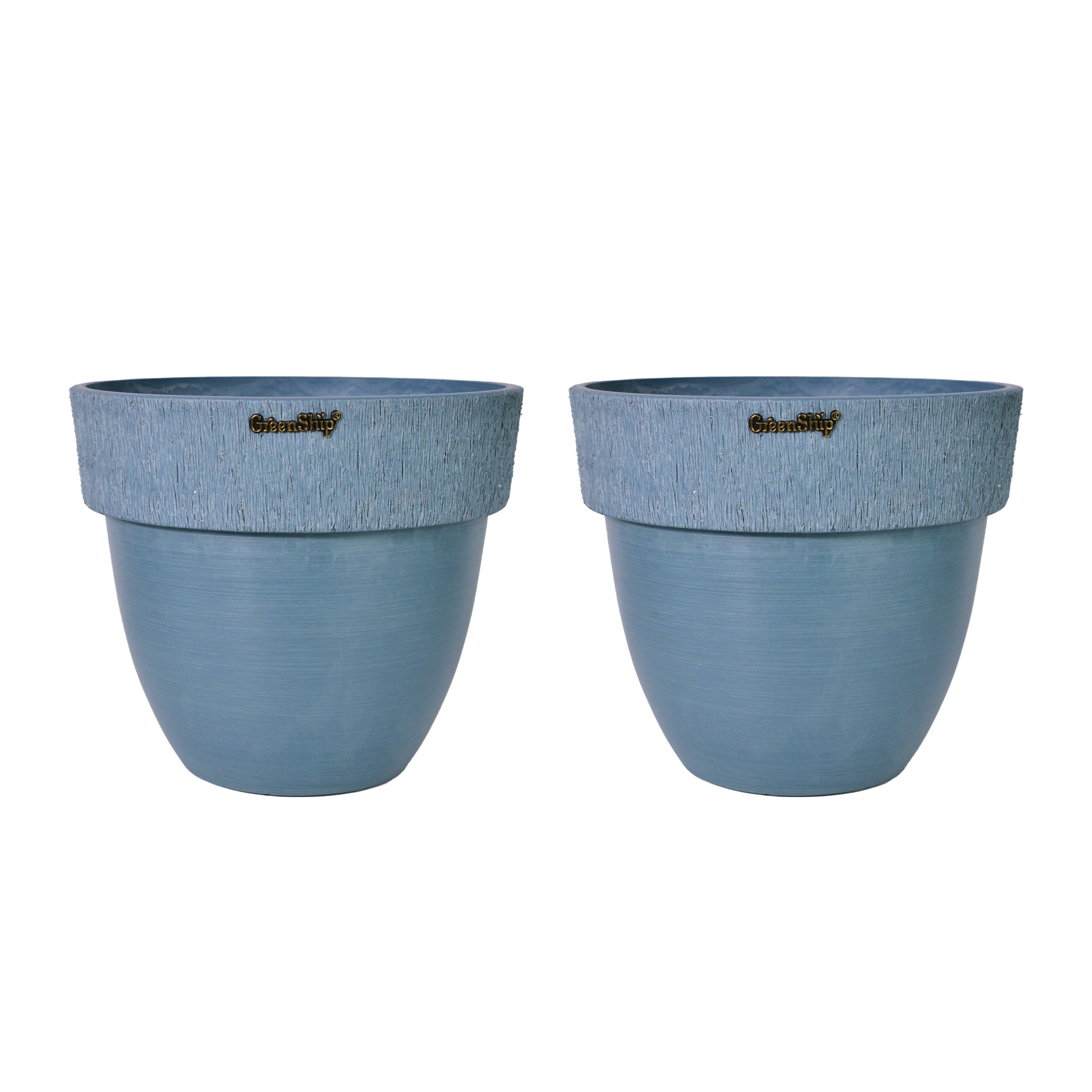 GreenShip 12 in. Cone Indoor & Outdoor Planter Pot with Drainage Hole ...