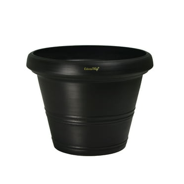 DUNCHATY 12 Inch Plant Pots with Drainage Hole & Saucer - Resin Vase ...