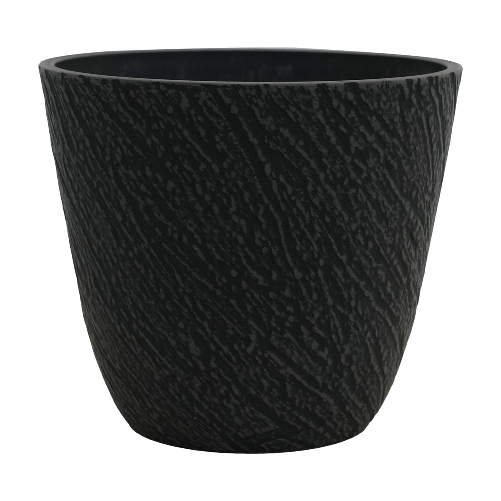 GreenShip 14 inch Cylinder Large Planter for Indoor Outdoor, Stone ...