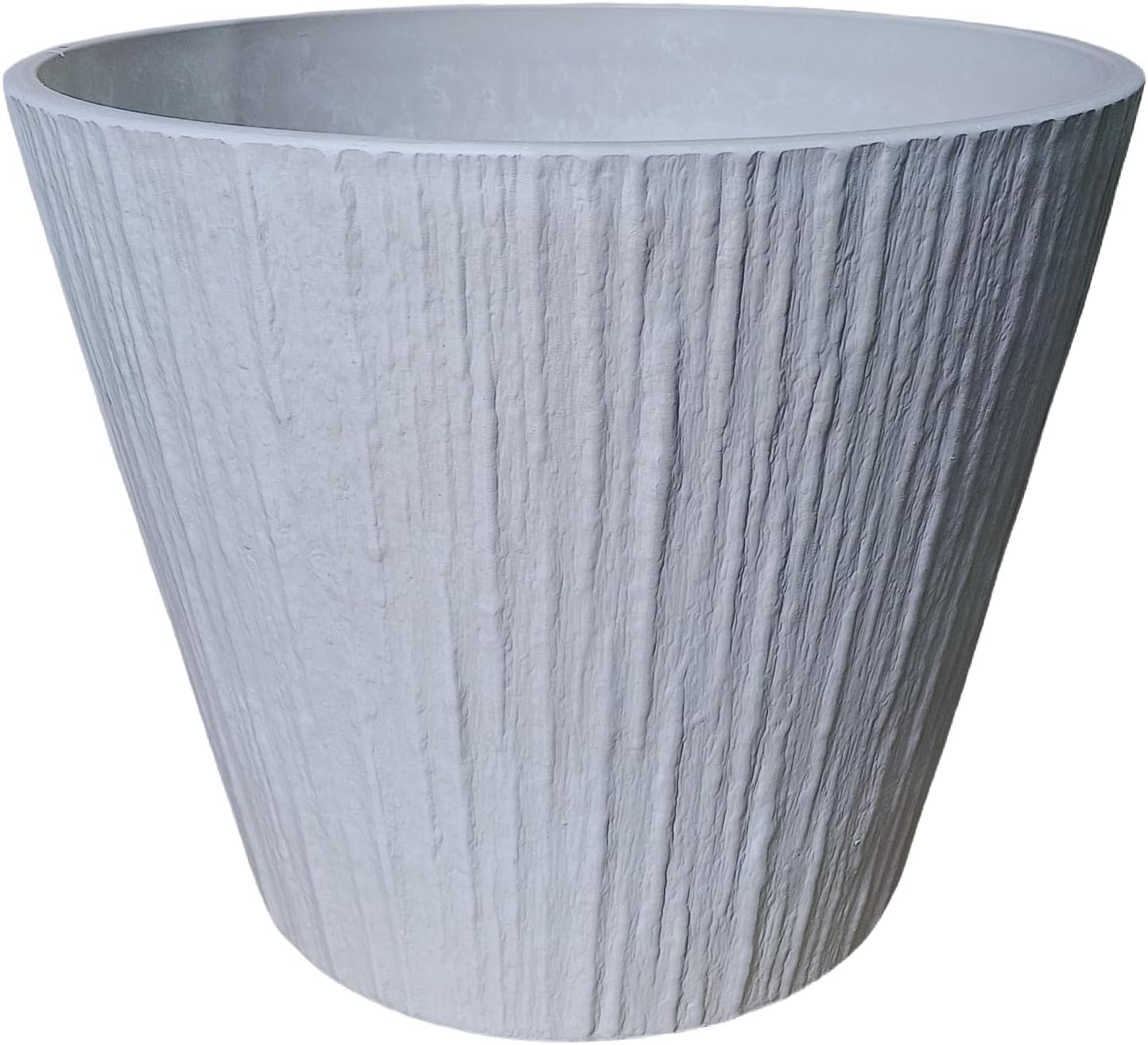 GreenShip 16 inch Large Cylinder Planter for Indoor Outdoor, Textured ...
