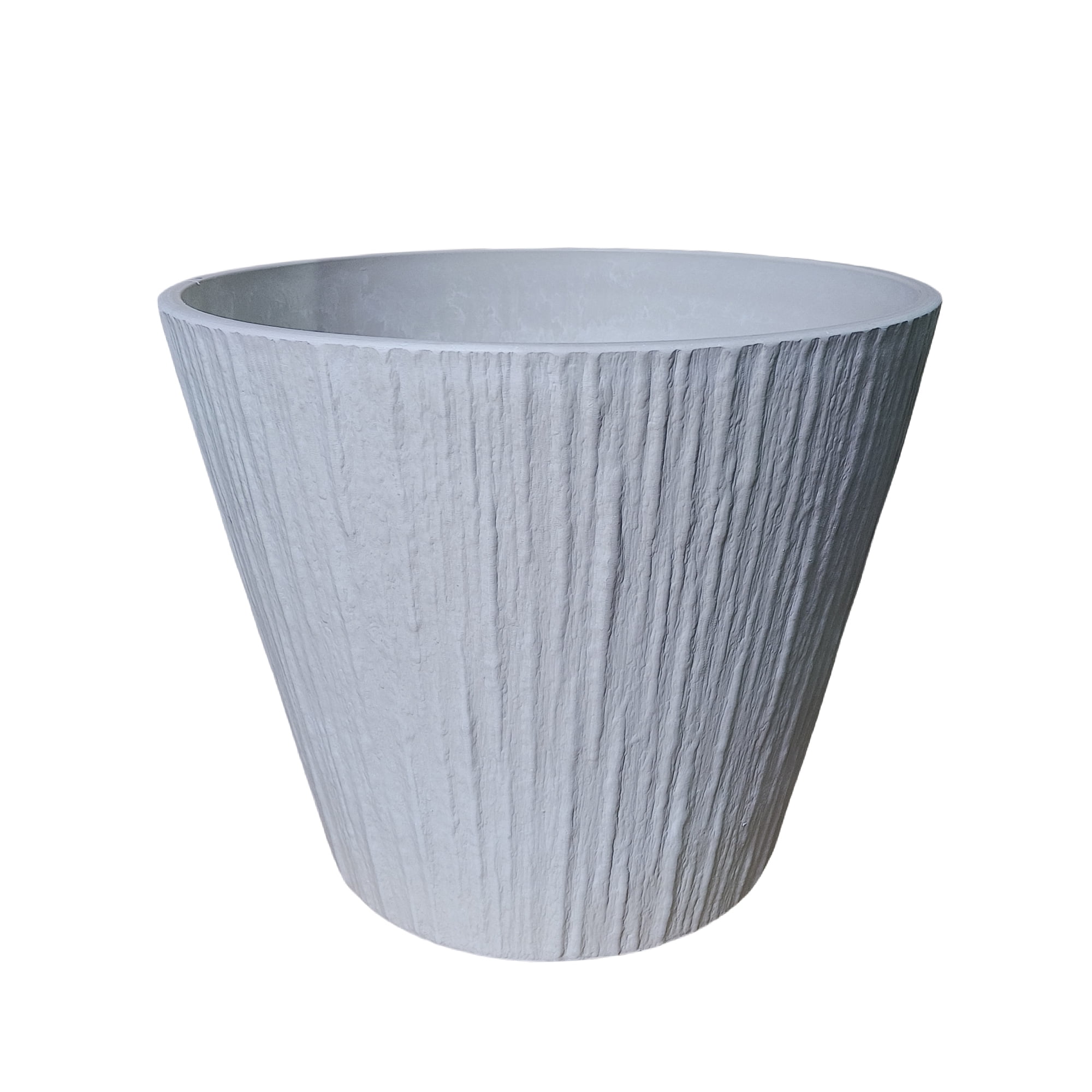 GreenShip 16 inch Large Cylinder Planter for Indoor Outdoor, Textured ...