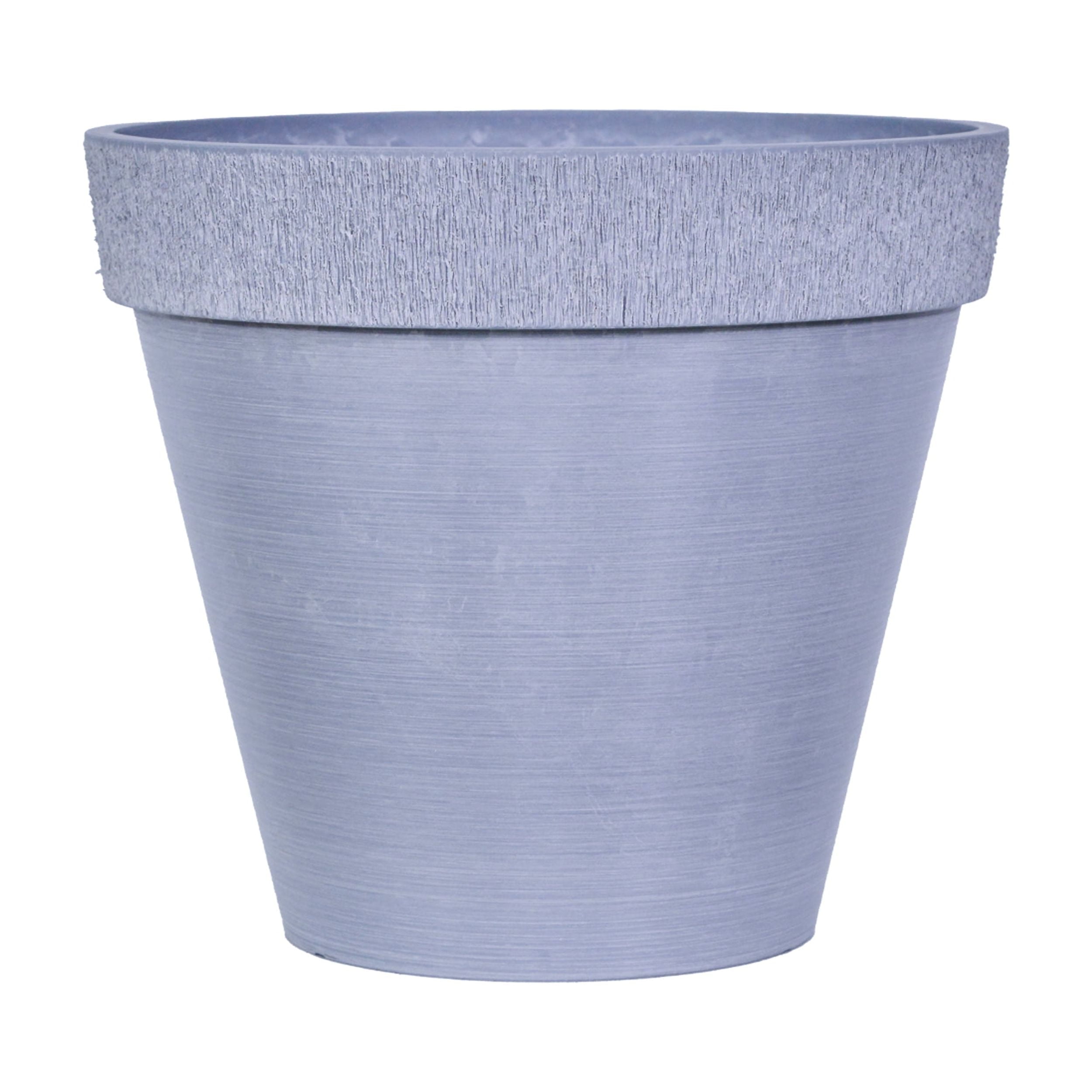 GreenShip 16 Inch Classic Rim Planter with Drainage, Indoor Outdoor ...