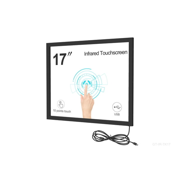 GreenTouch 10 Points 17 Inch Infrared Touch Frame, IR Touch Screen Panel Overlay Kits with USB ...