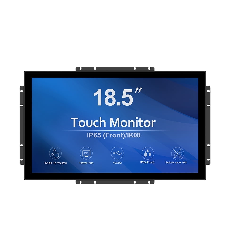 GreenTouch 18.5 Industrial Touch Monitor Open Frame, HDMI/VGA/DVI ...