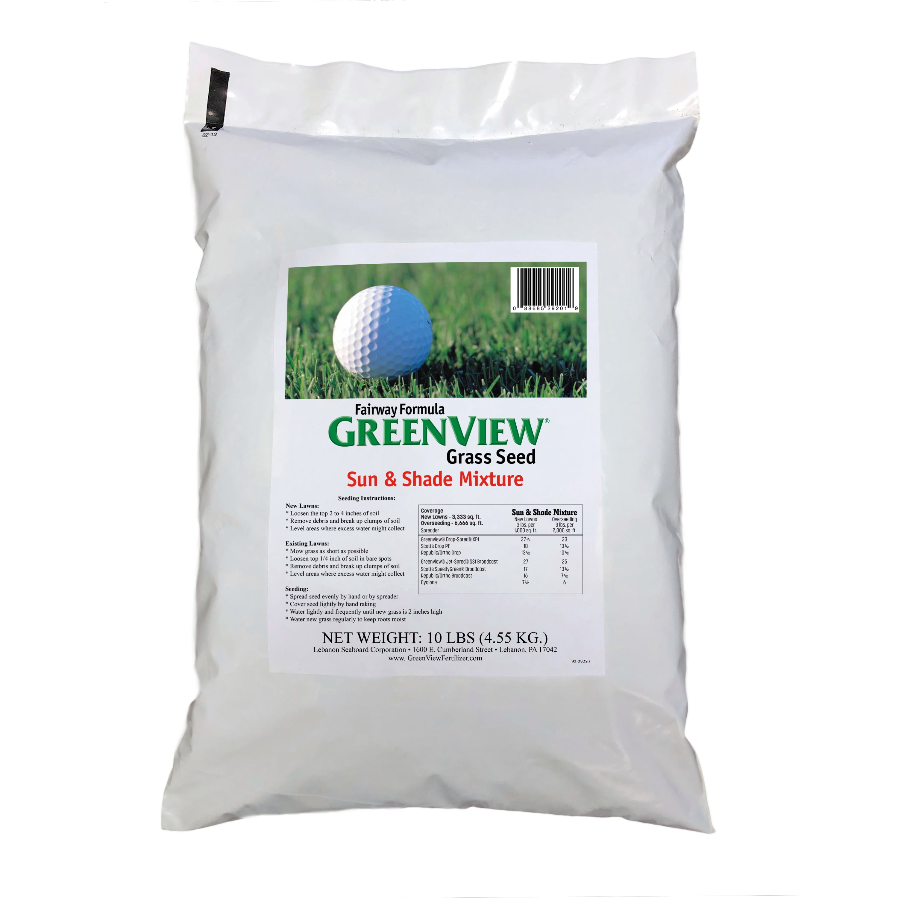 GreenView Fairway Formula Full Sun & Shade Grasses Seed Mixture, Bag 10 ...
