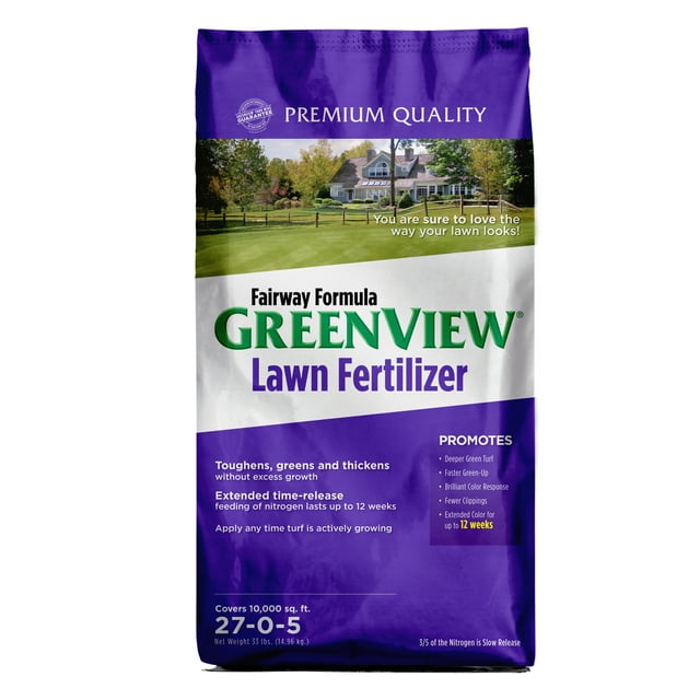 GreenView Fairway Formula Lawn Fertilizer for All Grass Turf - 33 lb ...