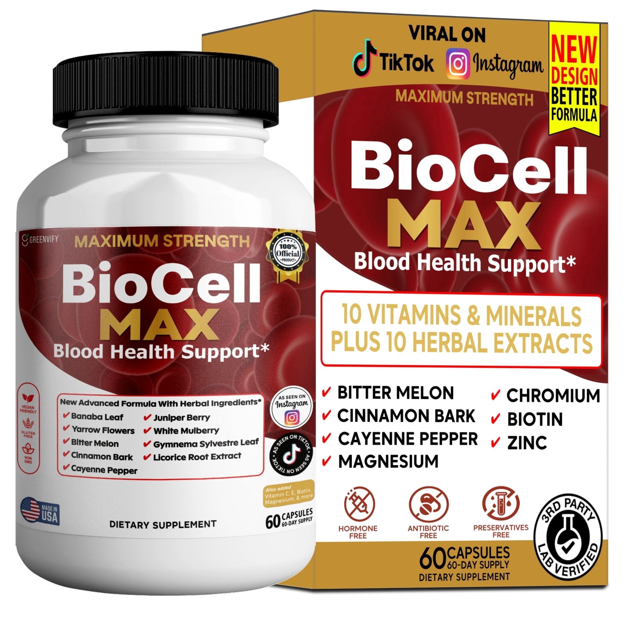GreenVify BioCell Max Blood Health Support – Daily Circulatory ...
