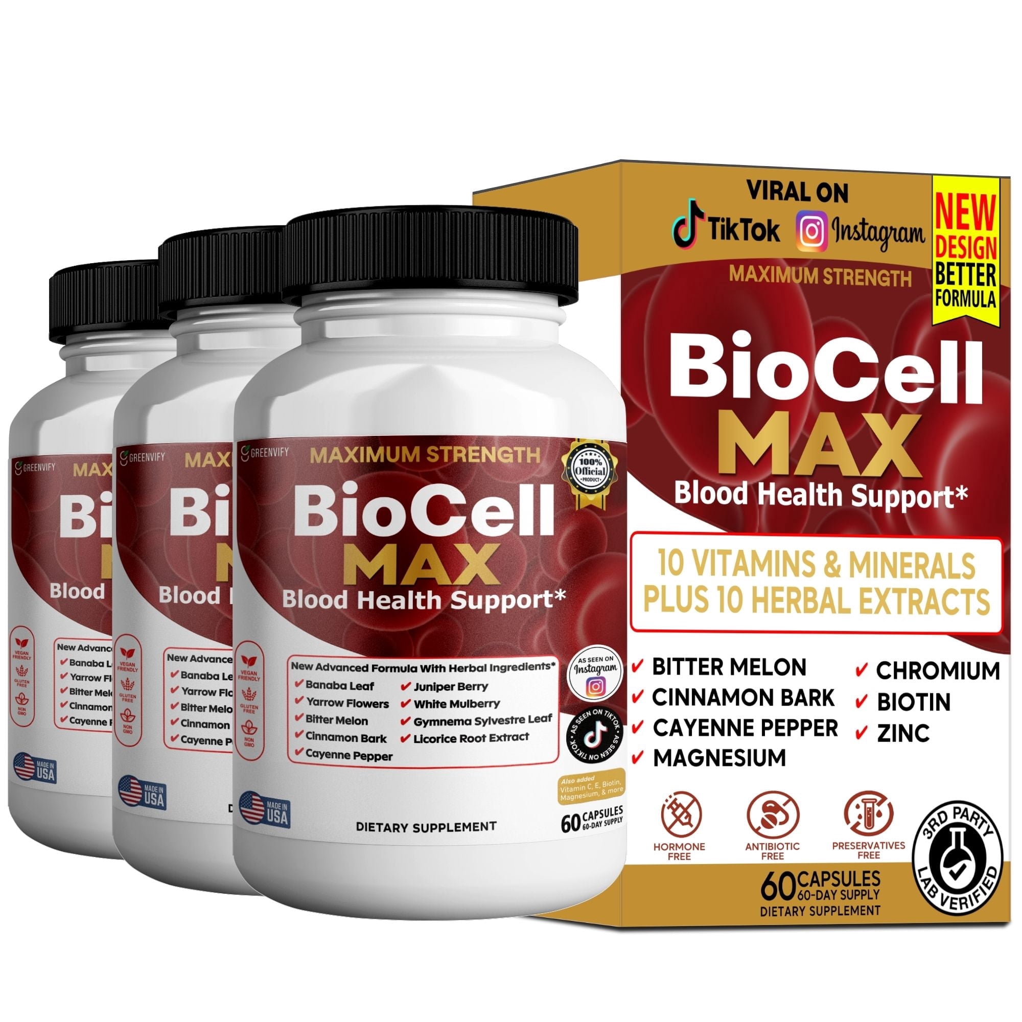 GreenVify BioCell Max Blood Health Support – Daily Circulatory ...