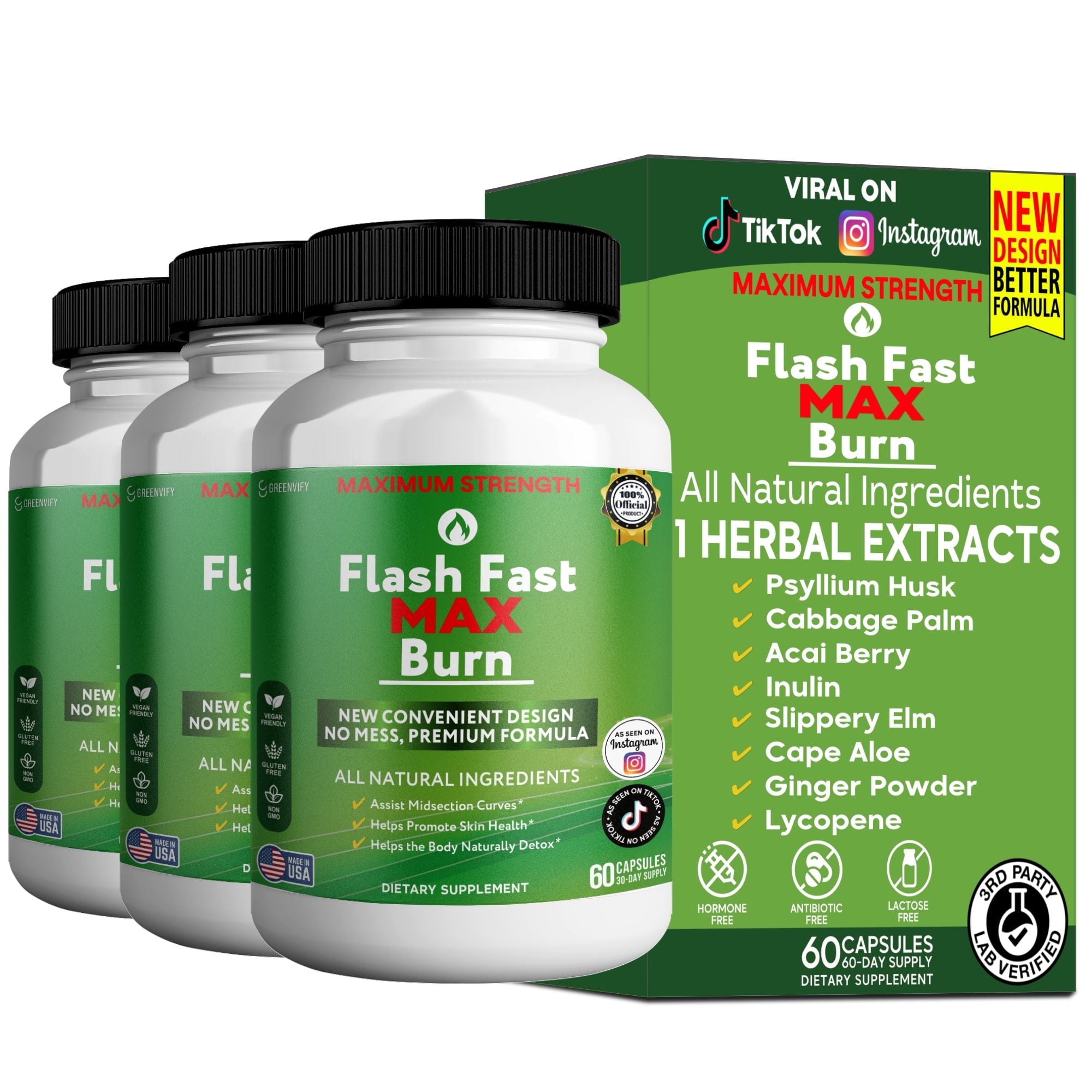 GreenVify Flash Fast Max Burn – Metabolism Support & Active Energy ...