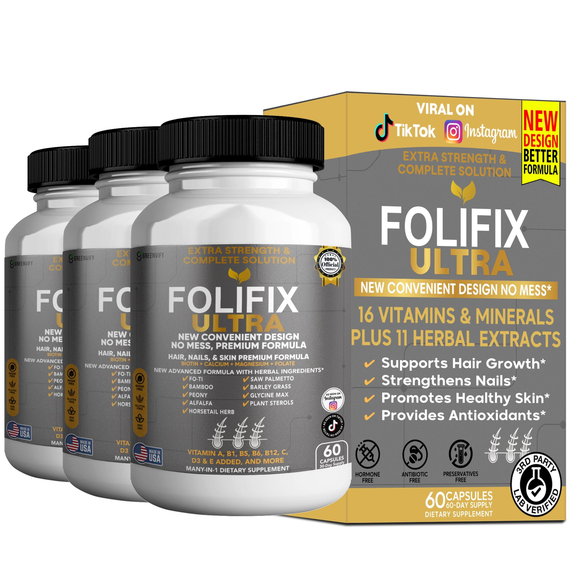 GreenVify Folifix Ultra – Hair & Scalp Wellness Support Formula ...