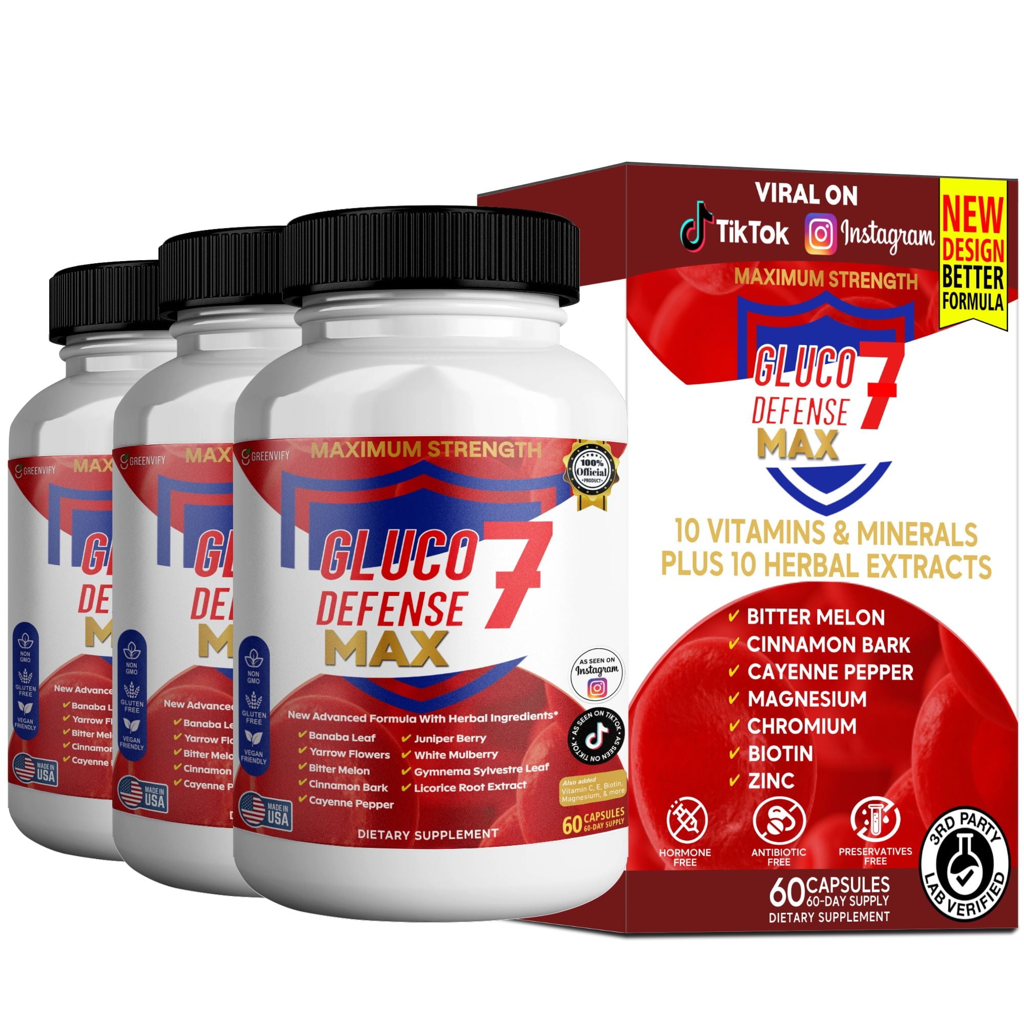 GreenVify Gluco Defense 7 Max – Daily Blood Wellness & Balance Support ...