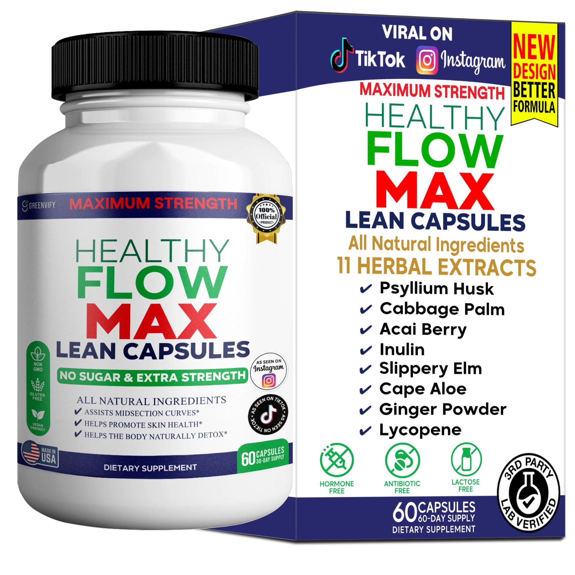 GreenVify Healthy Flow Max Lean Capsules – Circulation & Metabolic ...
