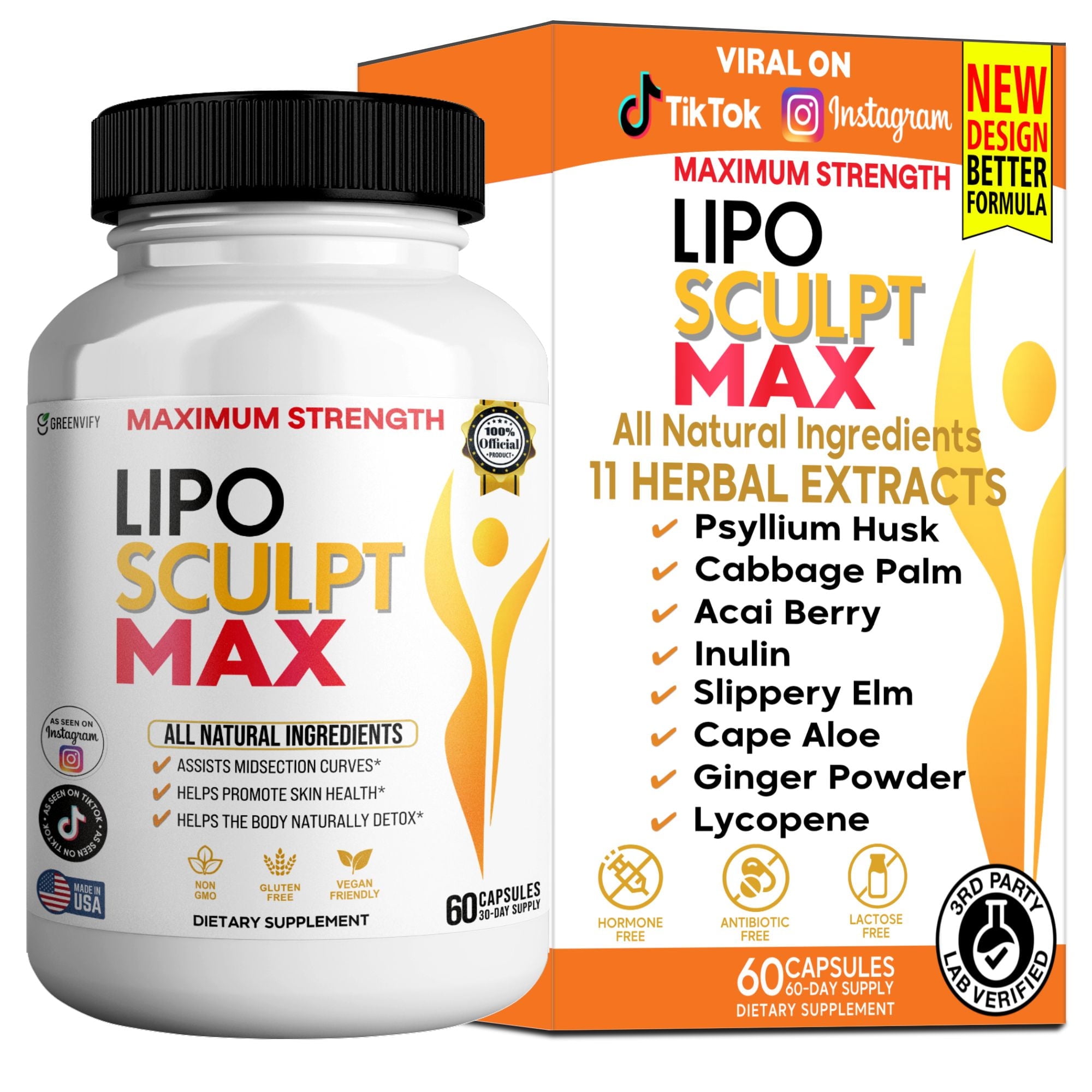 GreenVify Lipo Sculpt Max – Daily Metabolism & Body Support Supplement ...