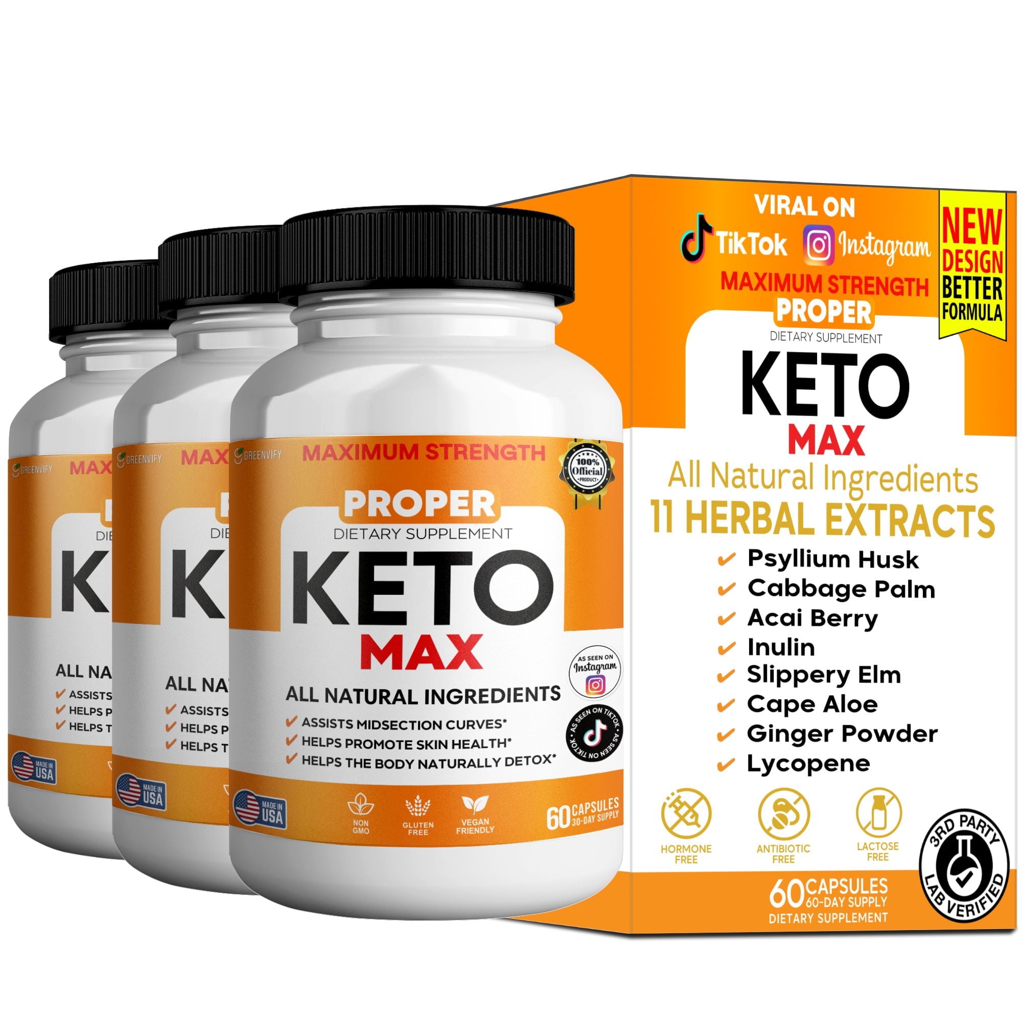 GreenVify Proper Keto Capsules Max – Advanced Metabolic Support Formula ...