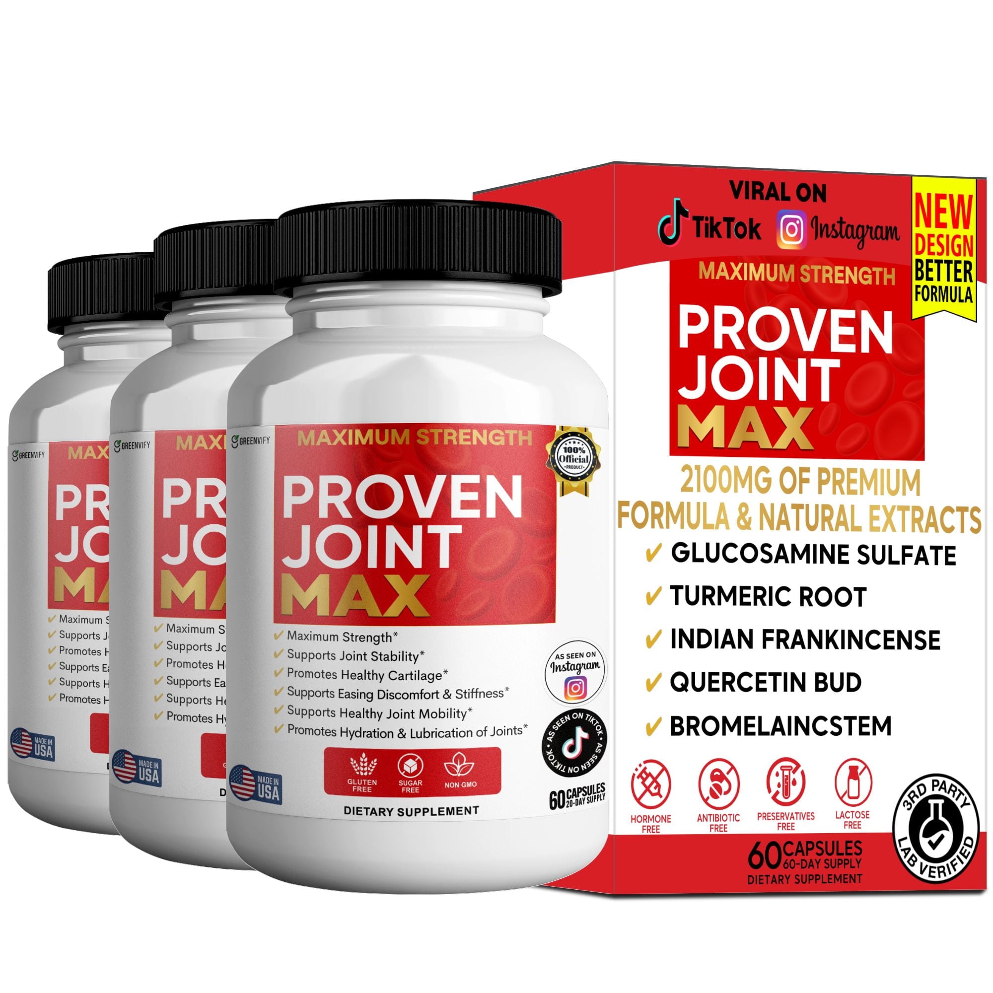 GreenVify Proven Joint Max – Daily Joint Comfort & Mobility Support ...