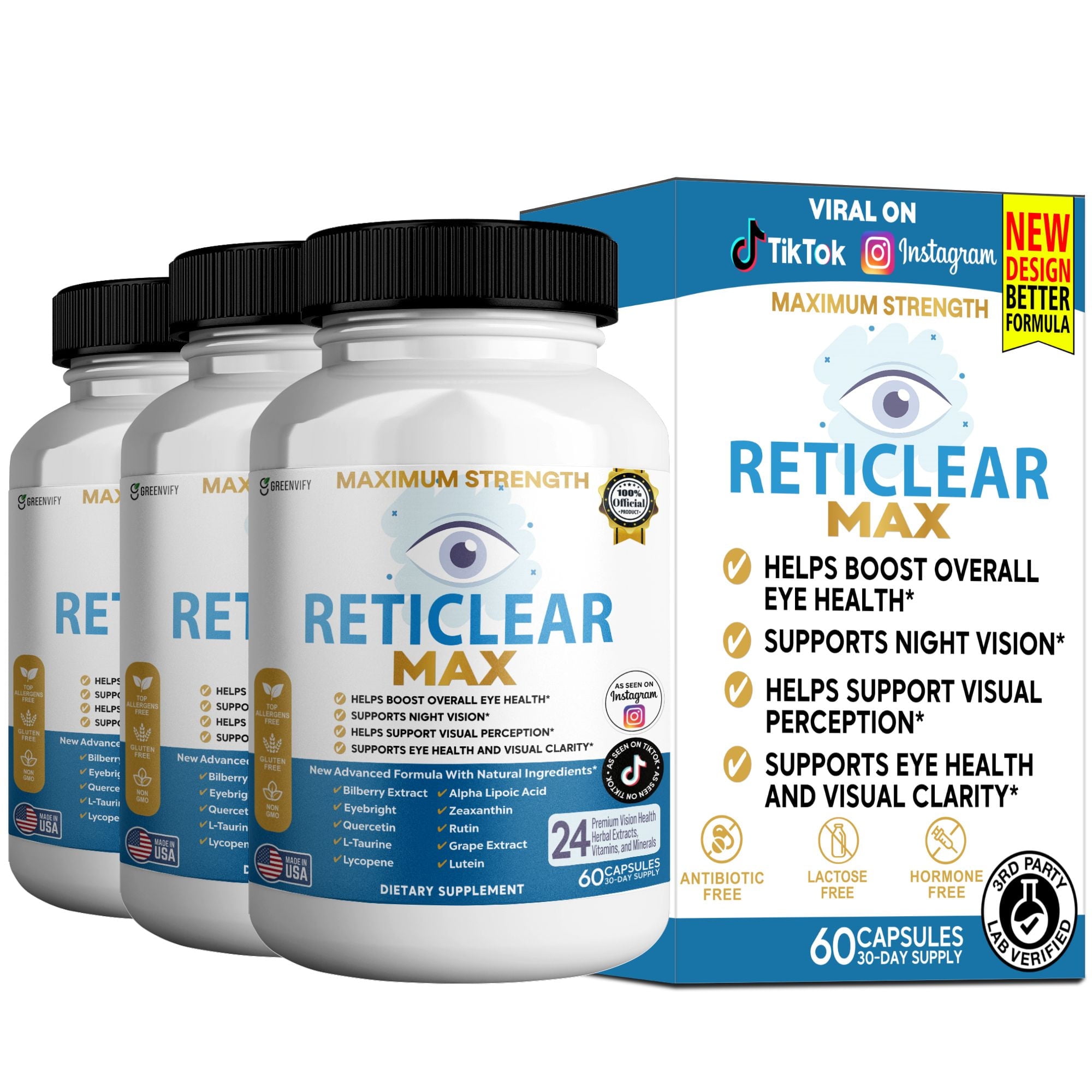 GreenVify Reticlear Max – Eye Wellness & Vision Support Formula ...