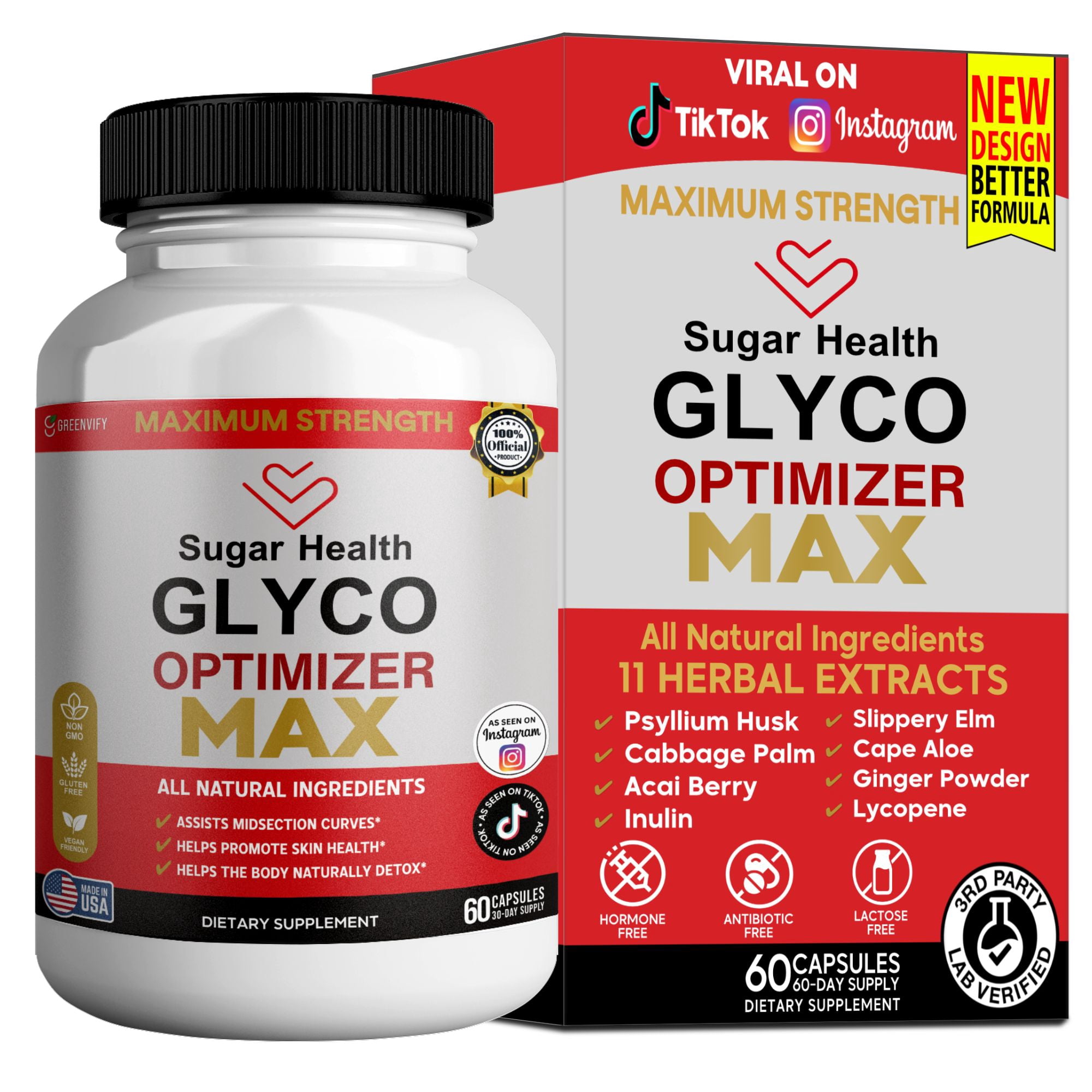 GreenVify SugarHealth Glyco Optimizer Max – Blood Sugar Support ...