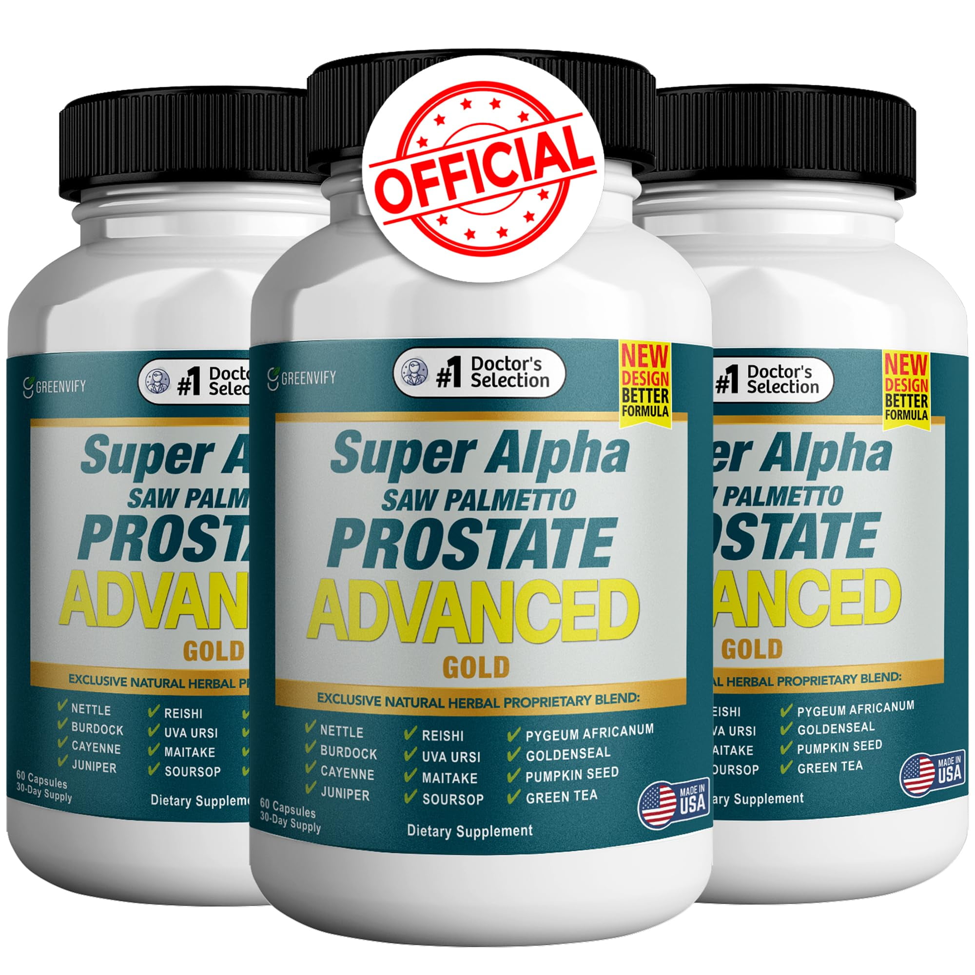 GreenVify Super Alpha Saw Palmetto Prostate Advanced - Prostate Health ...