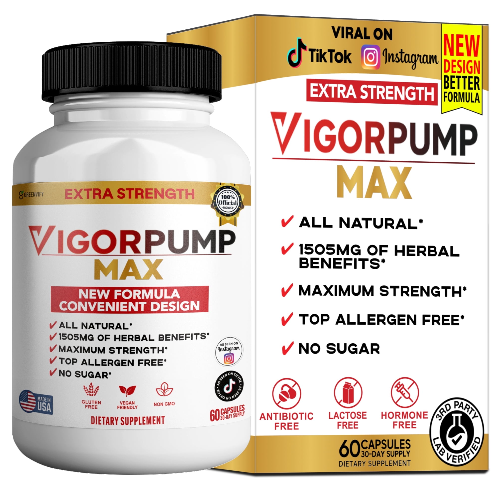 GreenVify Vigor Pump Max – Pre-Workout Energy & Performance Support ...