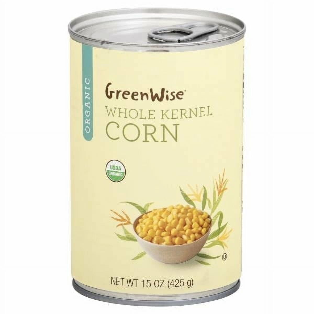 GreenWise Organic Whole Kernel Corn 15.25 oz (Pack of 2) - Walmart.com