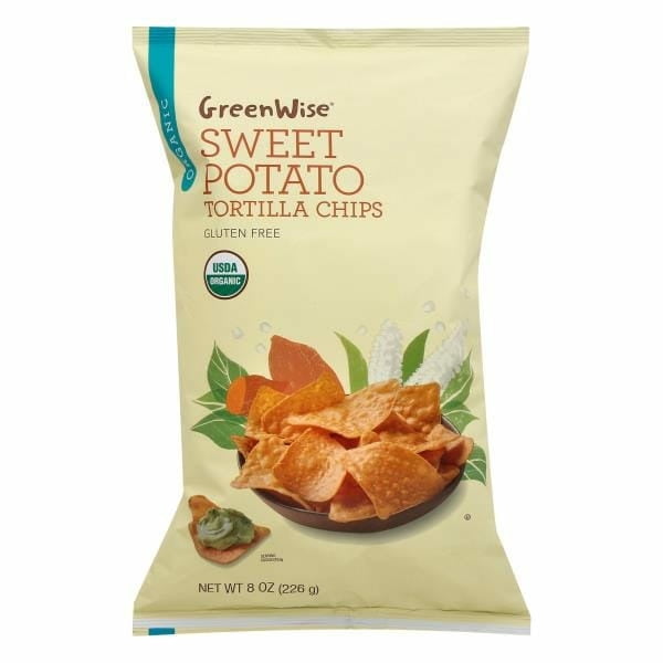 GreenWise Tortilla Chips Organic Sweet Potato 8 oz (Pack of 2) - Walmart.com