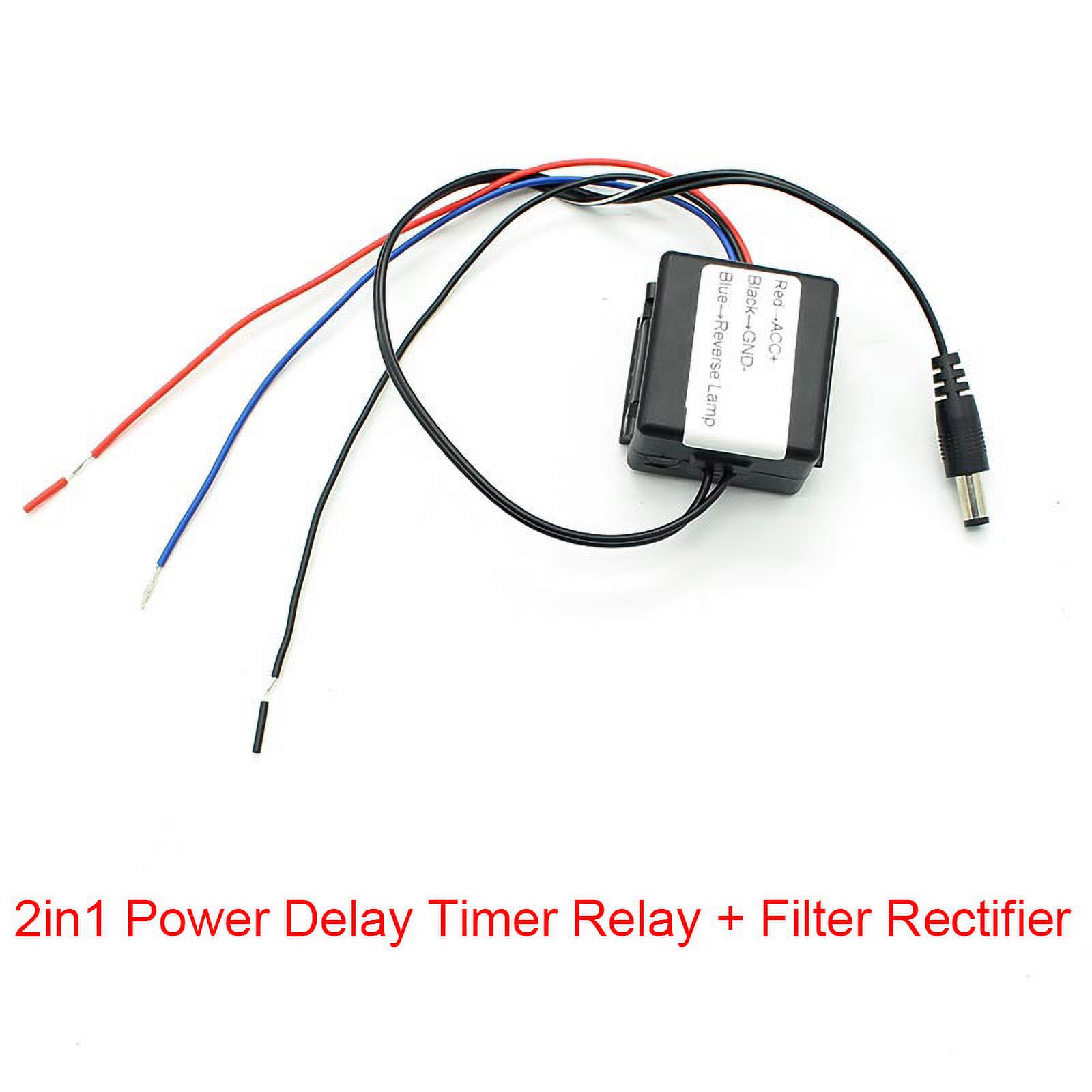 GreenYi Car Rear View Camera Power Delay Timer Relay Filter Rectifier ...