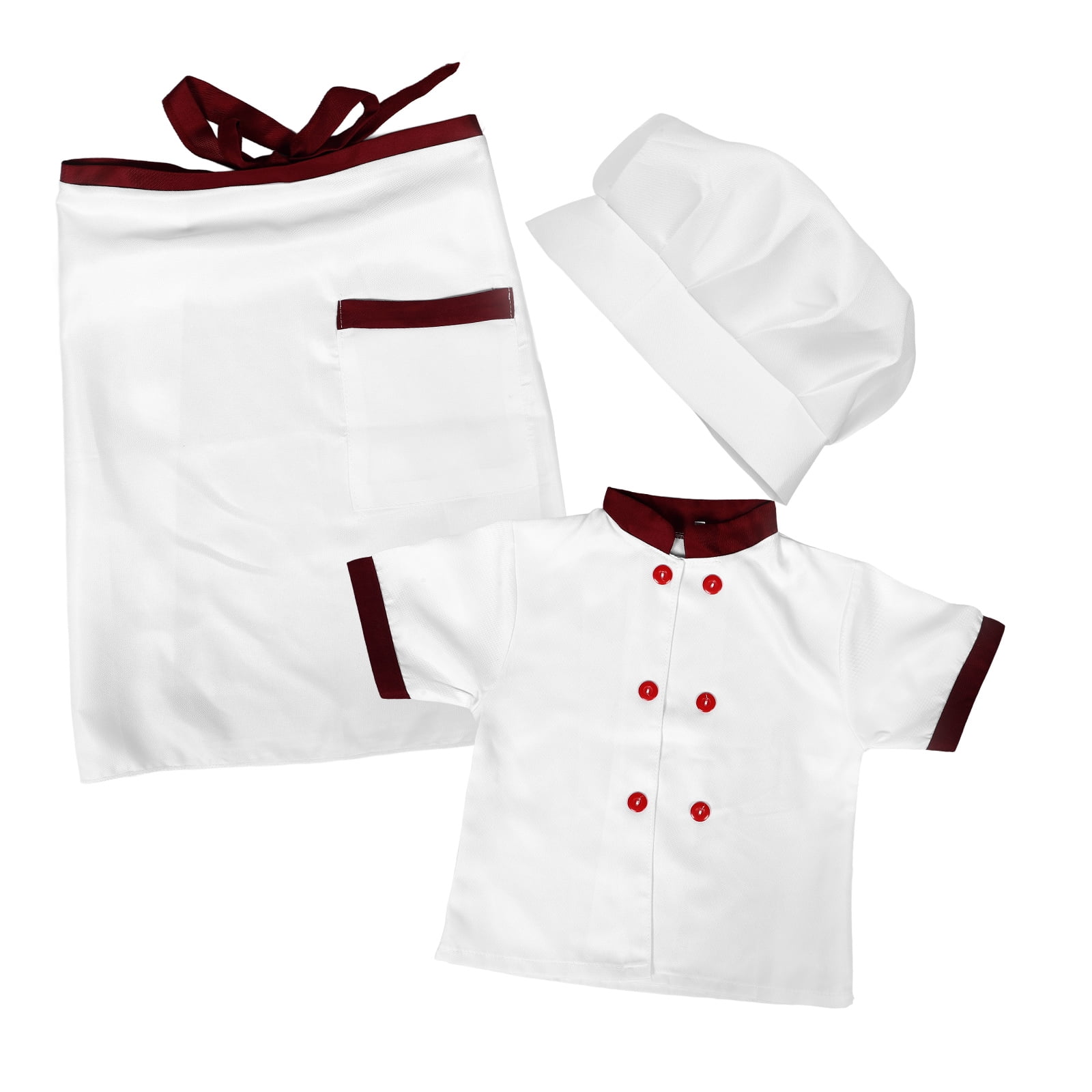 Greenadscape 1 Set Childs Apron for Cooking Cotton Chef Suit Cosplay ...