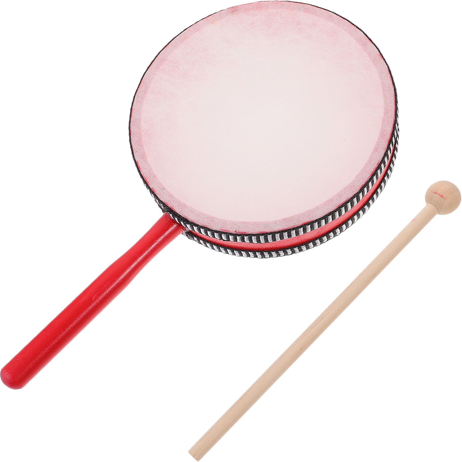 Greenadscape 1 Set Pink Wood Hand Drum For Baby Musical Instruments In ...