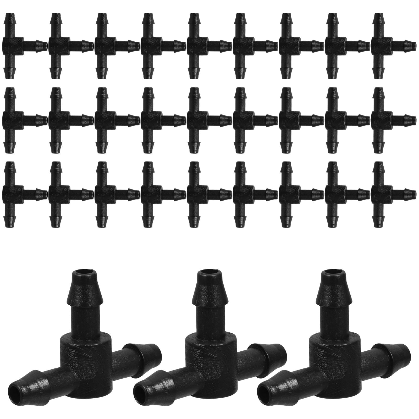 Greenadscape 100Pcs Drip Irrigation Tee Connectors for Garden Drip ...