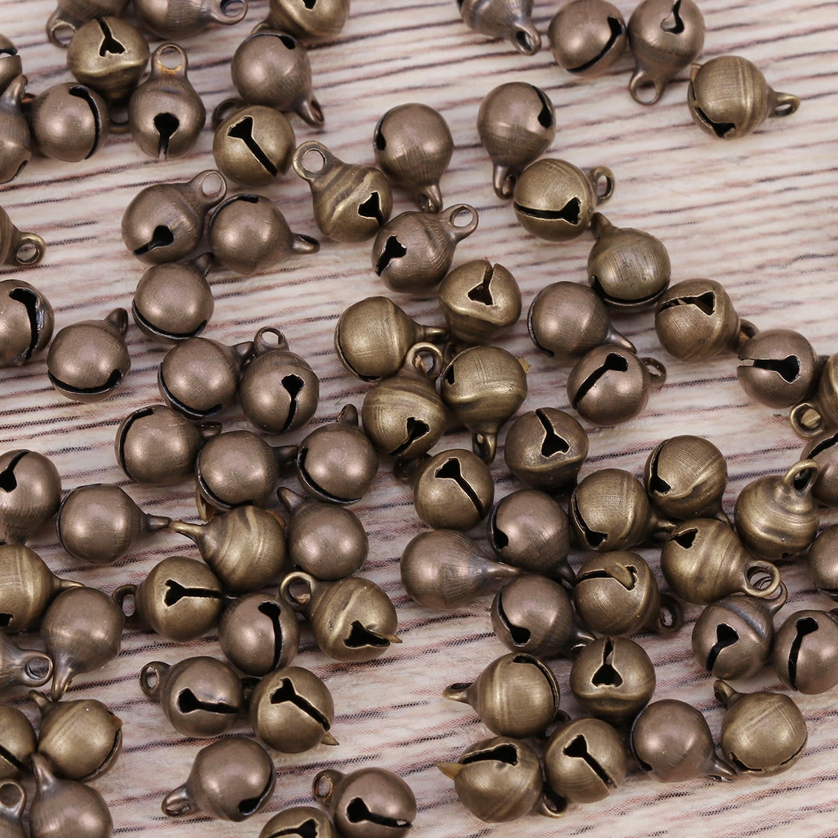Greenadscape 100Pcs Golden Round Jingle Bells Diy Jewelry Making Craft ...