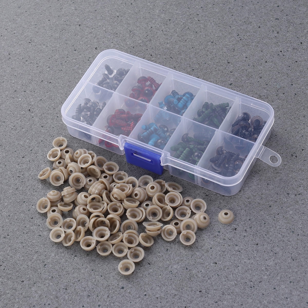 Greenadscape 100Pcs Plastic Eyes and Gasket for Stuffed Animals Diy ...