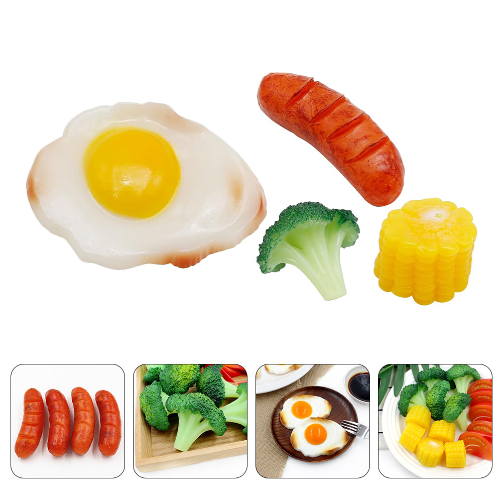 Greenadscape 12Pcs Simulated Vegetables Assorted Color Plastic Broccoli ...