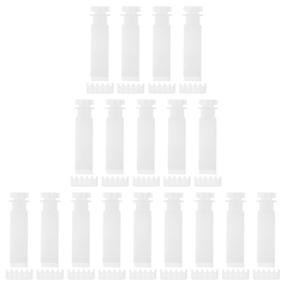 Greenadscape 18 Sets Vertical Blind Stem Repair Tabs Square White PVC ...