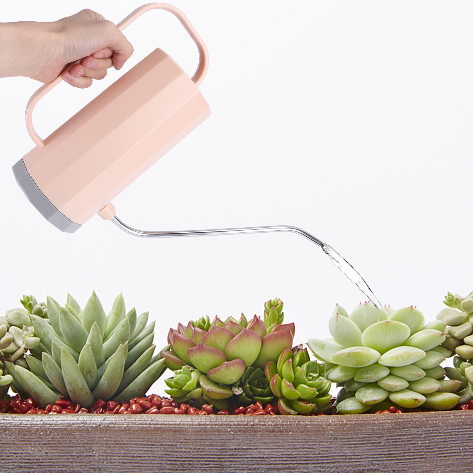 Greenadscape 1Pack Pink S Shape Watering Kettle for Indoor Plants Care ...