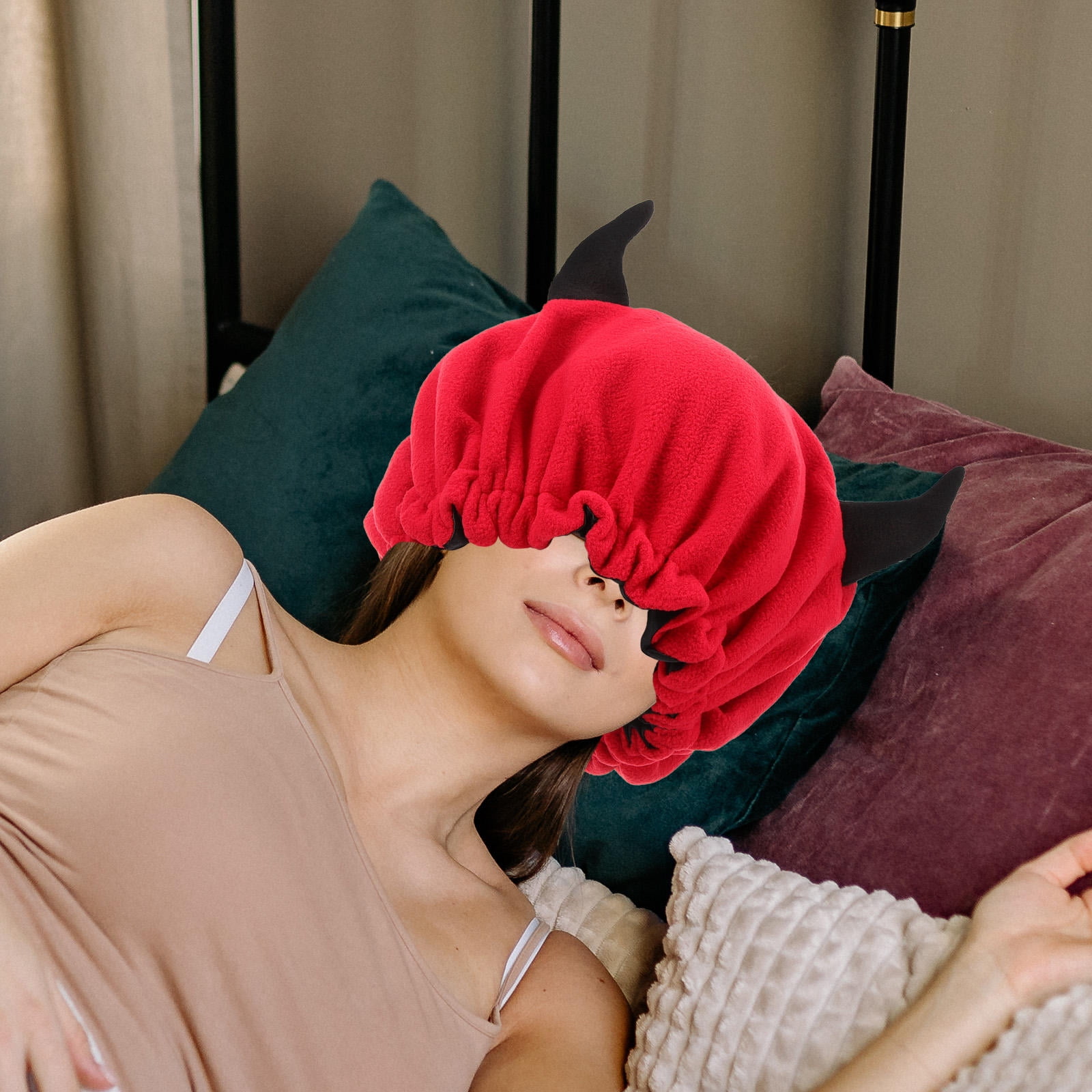 Greenadscape 1Pack Sleeping Bonnet Hat Cute Elastic Design Red Color ...