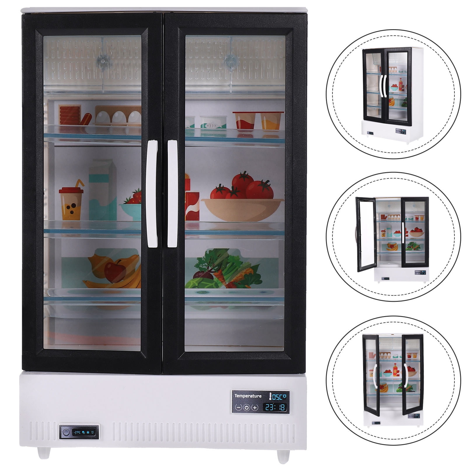 Greenadscape 1Pack Small Mini Fridge for Dollhouse Miniature Scene ...