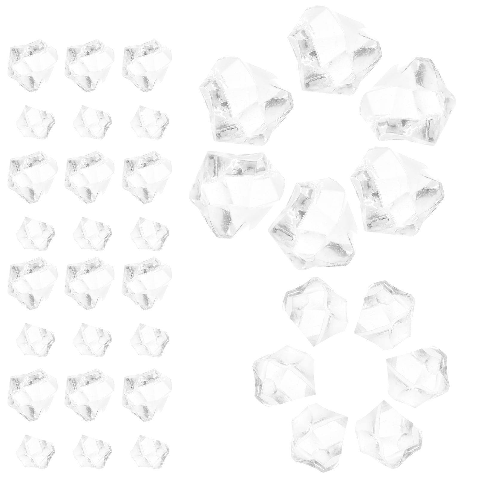 Greenadscape 2 Bags Plastic Crystal Rocks Crystal Rocks For Home Decor ...